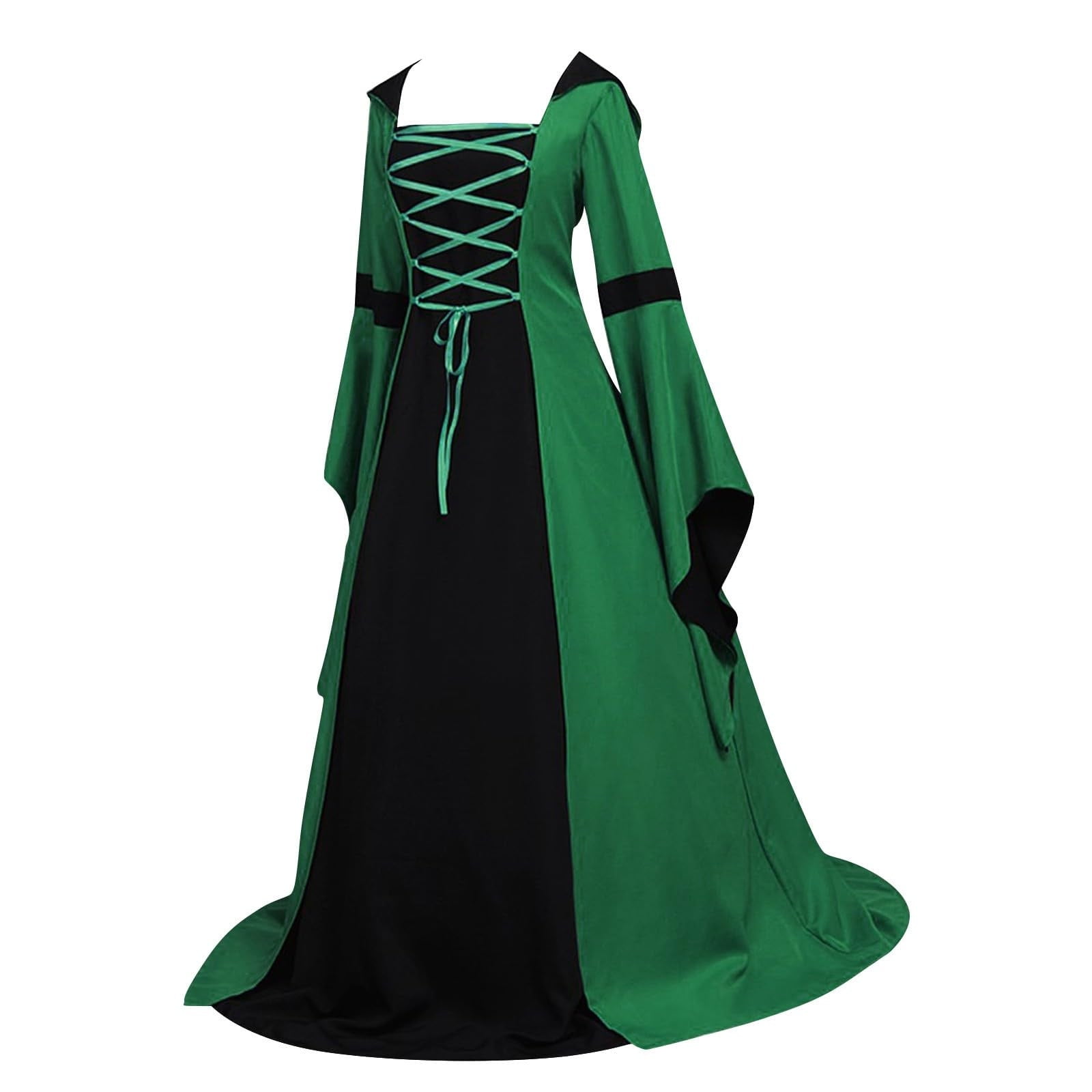 Ashirexll Medieval Dress for Women, Renaissance Costume Women ...