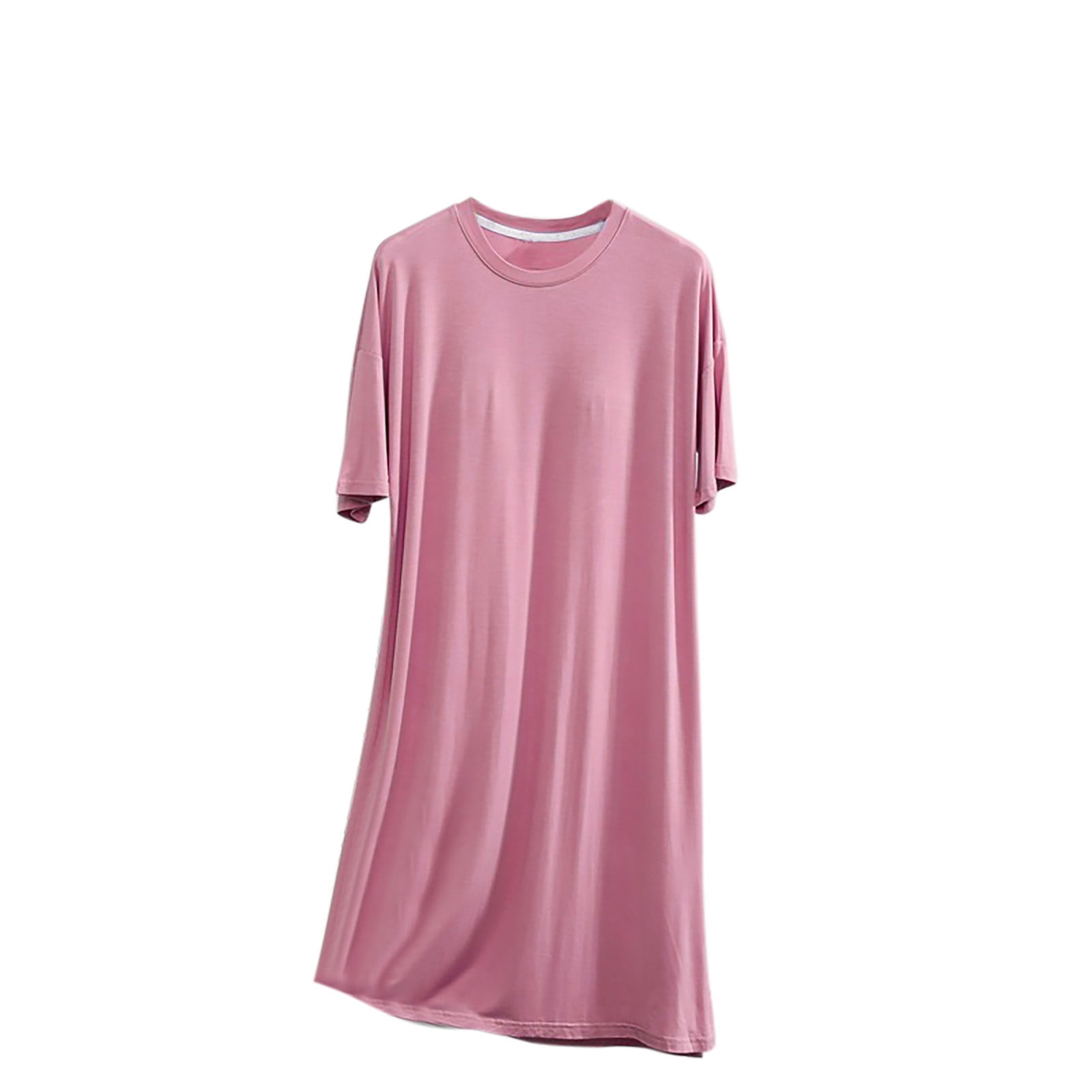 Ashirexll Nightgown with Built in Bra Clearance, Solid Color Chest ...