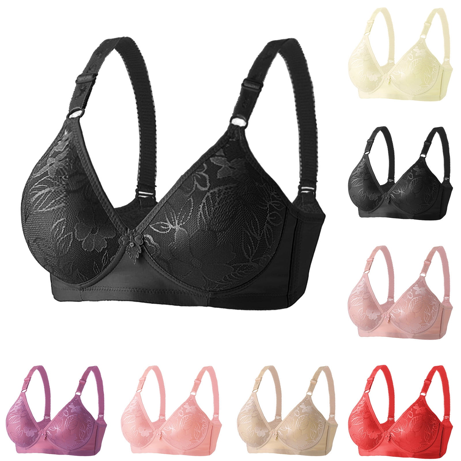 Ashirexll Plus Size Bras for Women, Bras for Women No Underwire, Womens ...