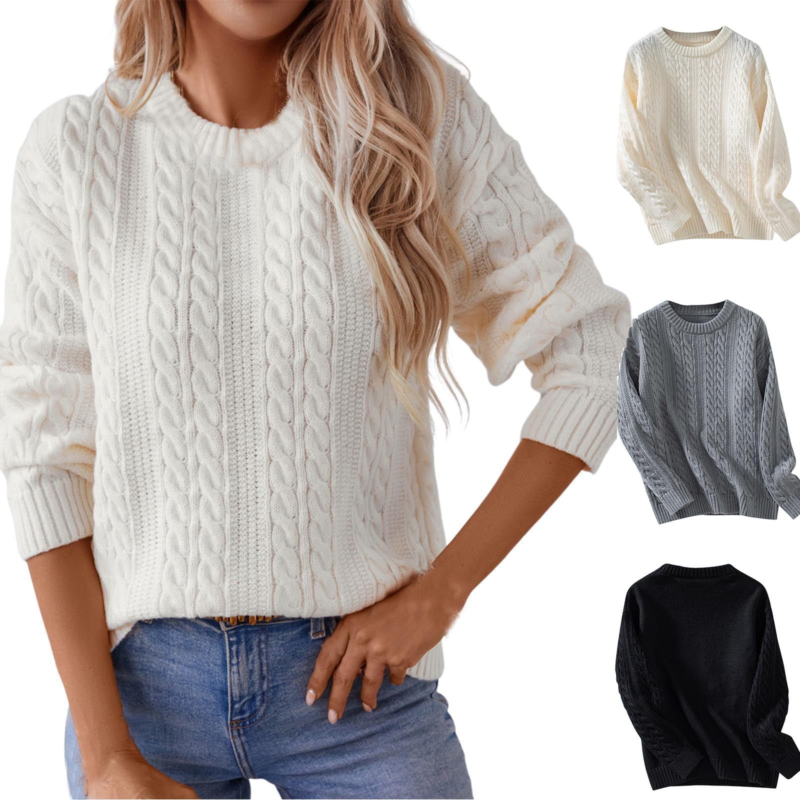 Ashirexll Pullover Sweaters for Women, Winter Sweaters for Women, Women ...