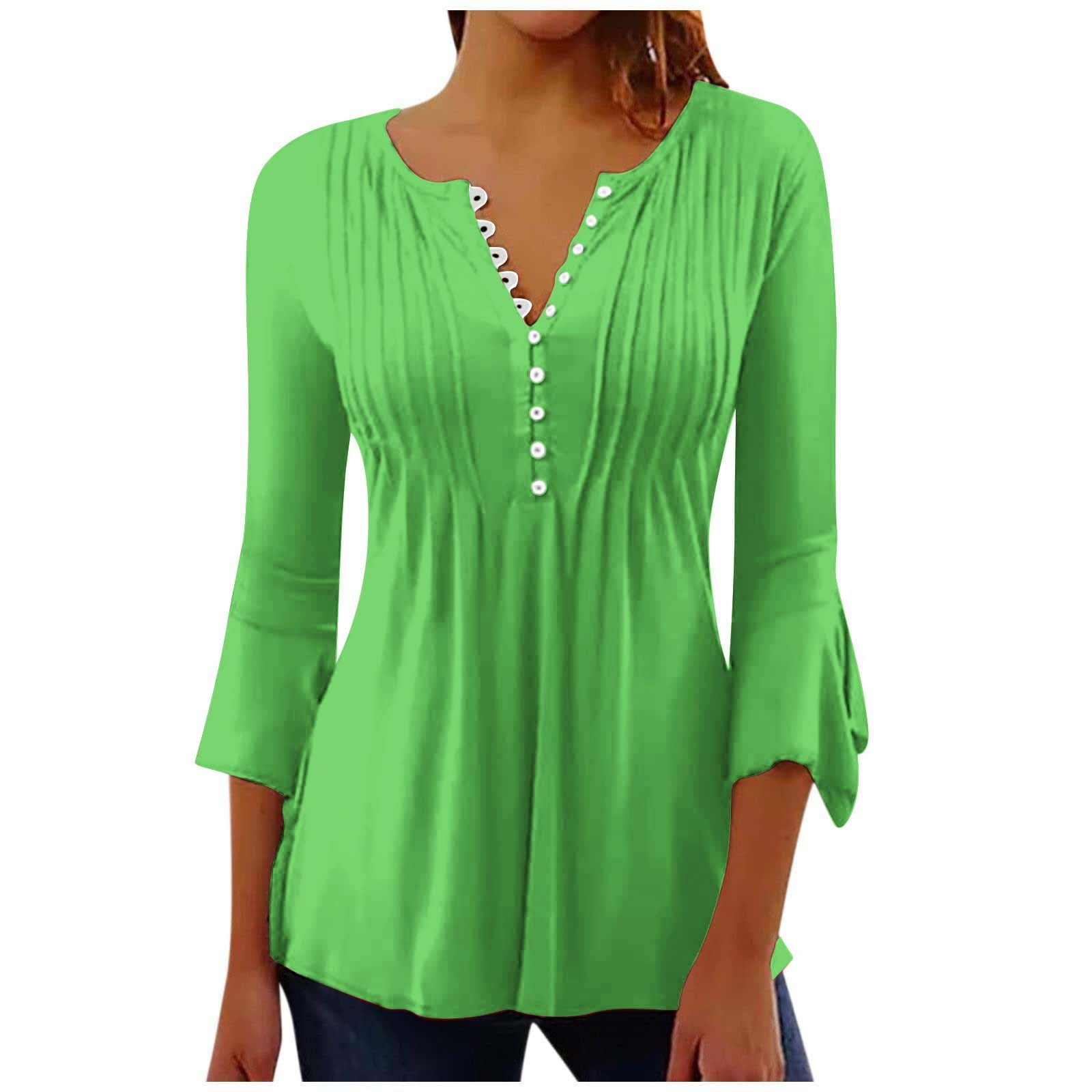 Ashirexll Short Sleeve Shirts for Women, Summer Shirts for Women ...