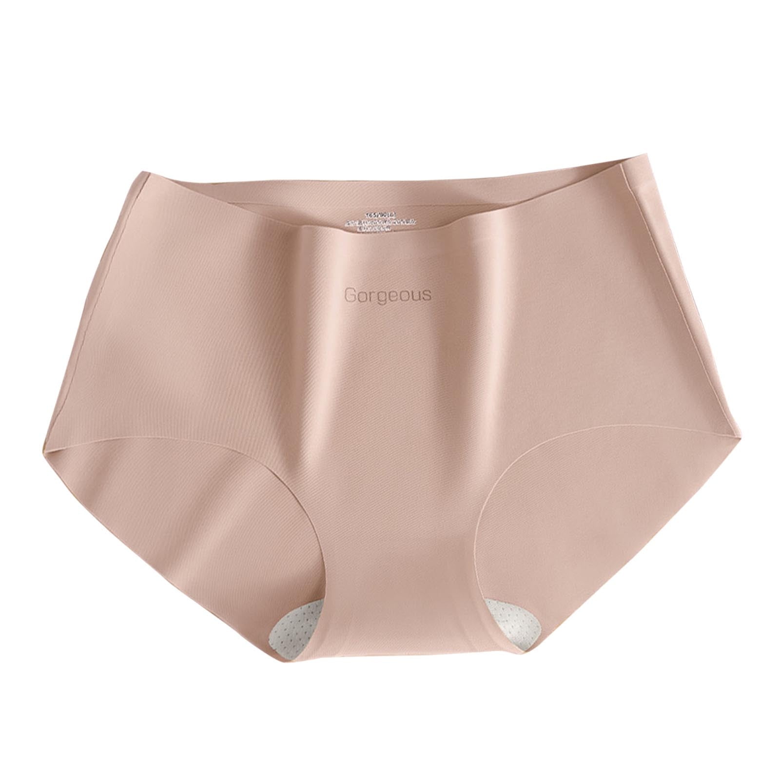 Ashirexll Silk Underwear for Women Solid Color Seamless Underwear Ultra ...