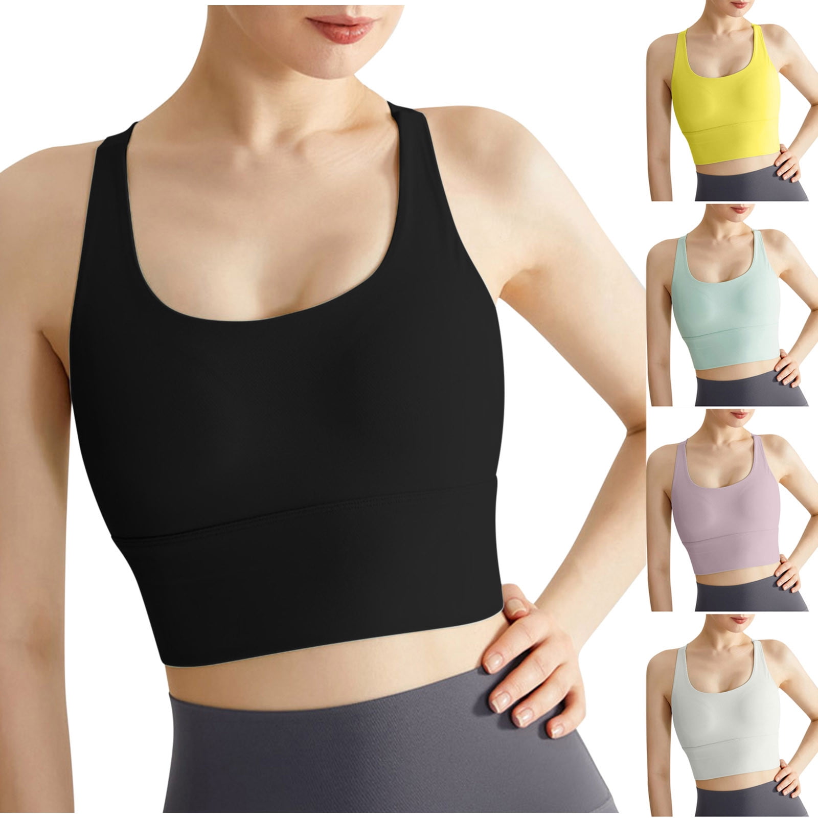 Ashirexll Sports Bras for Women Large Bust, Wireless Bras for Women ...
