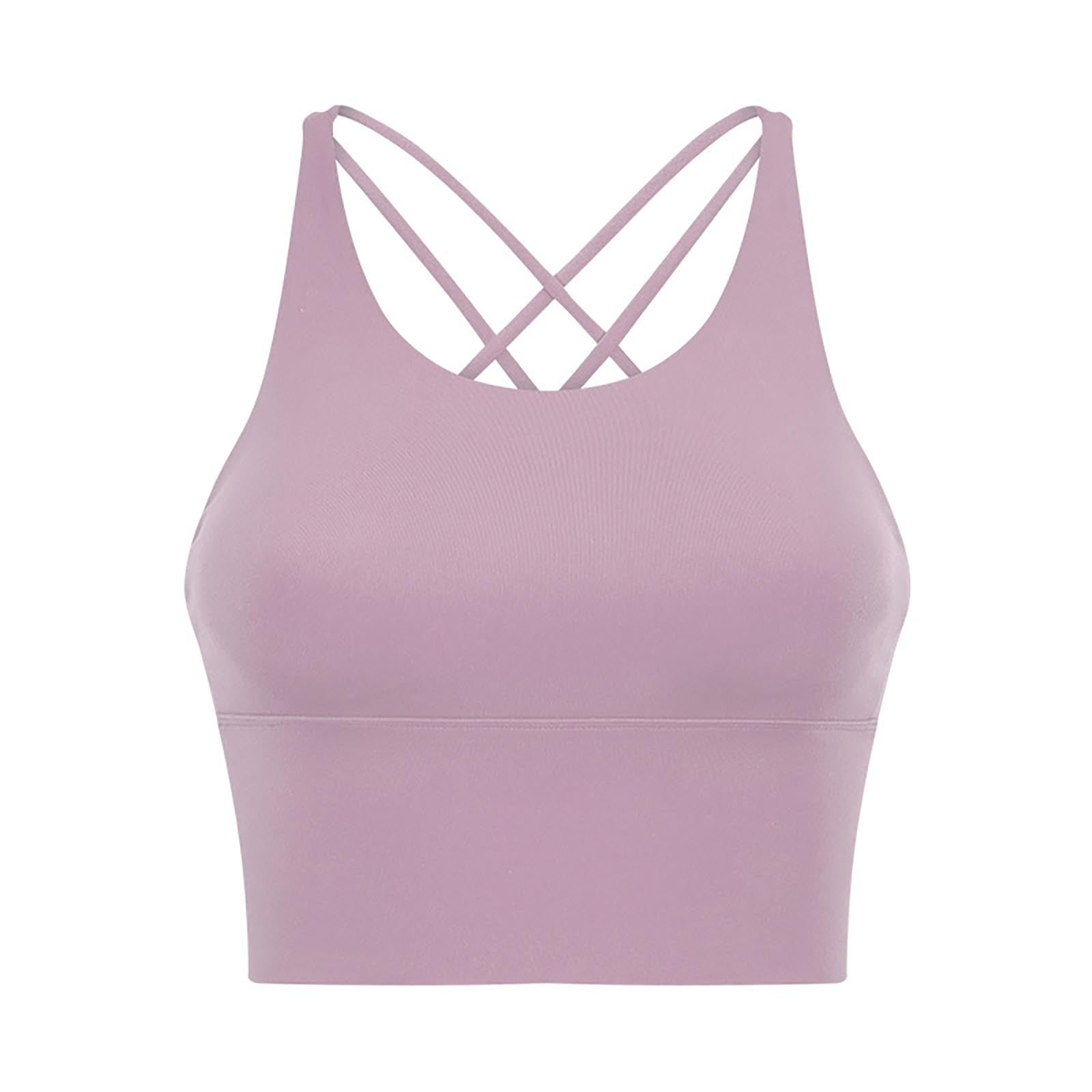 Ashirexll Sports Bras for Women, Thin Shoulder Strap Shock-absorbing ...