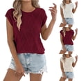 Ashirexll Summer Tops for Women Fashion Casual Knitted Spring Summer ...