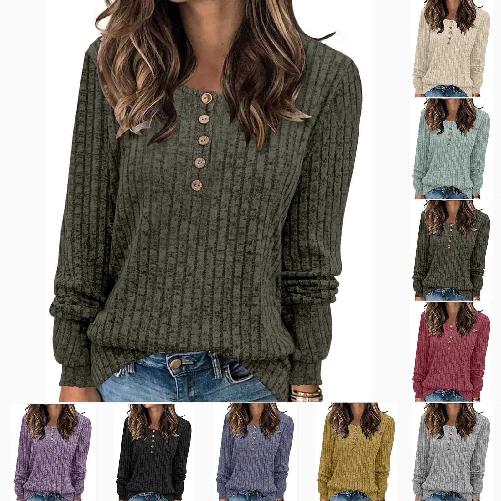 Ashirexll Sweaters for Women Trendy Pullover Sweaters Womens Winter ...