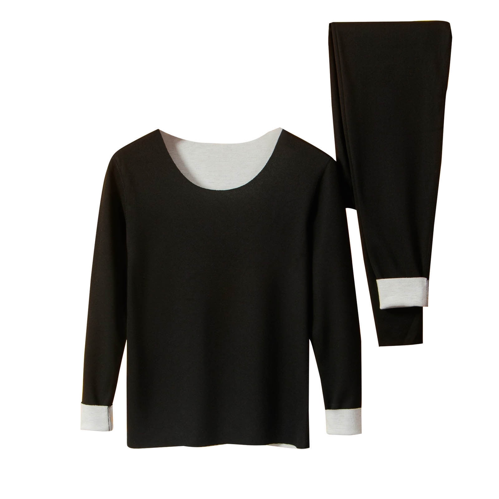 Ashirexll Thermal Underwear Women Plus Size Long Johns Fleece Lined ...