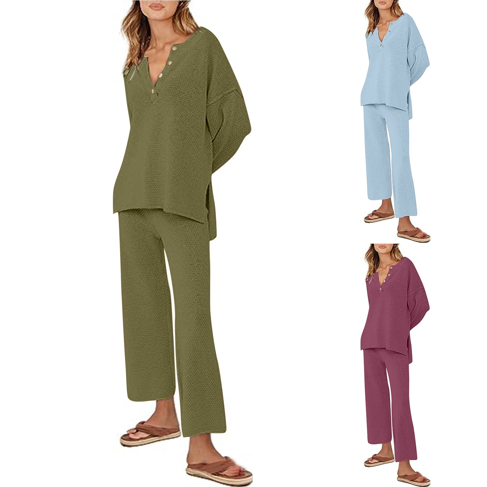 Ashirexll Two Piece Sets for Women, Outfits for Women, 2 Piece Outfits ...