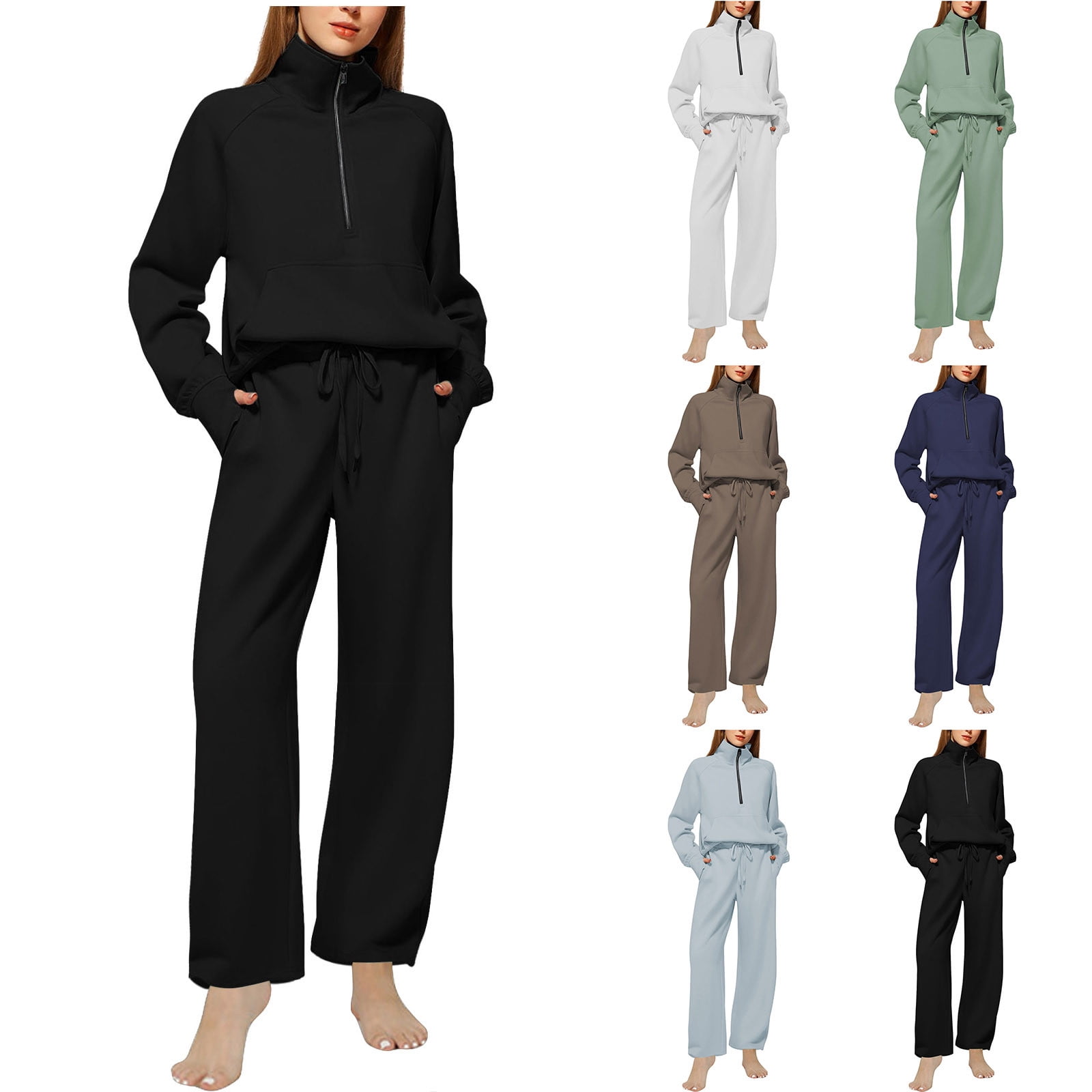 Ashirexll Two Piece Sets for Women, Outfits for Women, Casual Loose ...