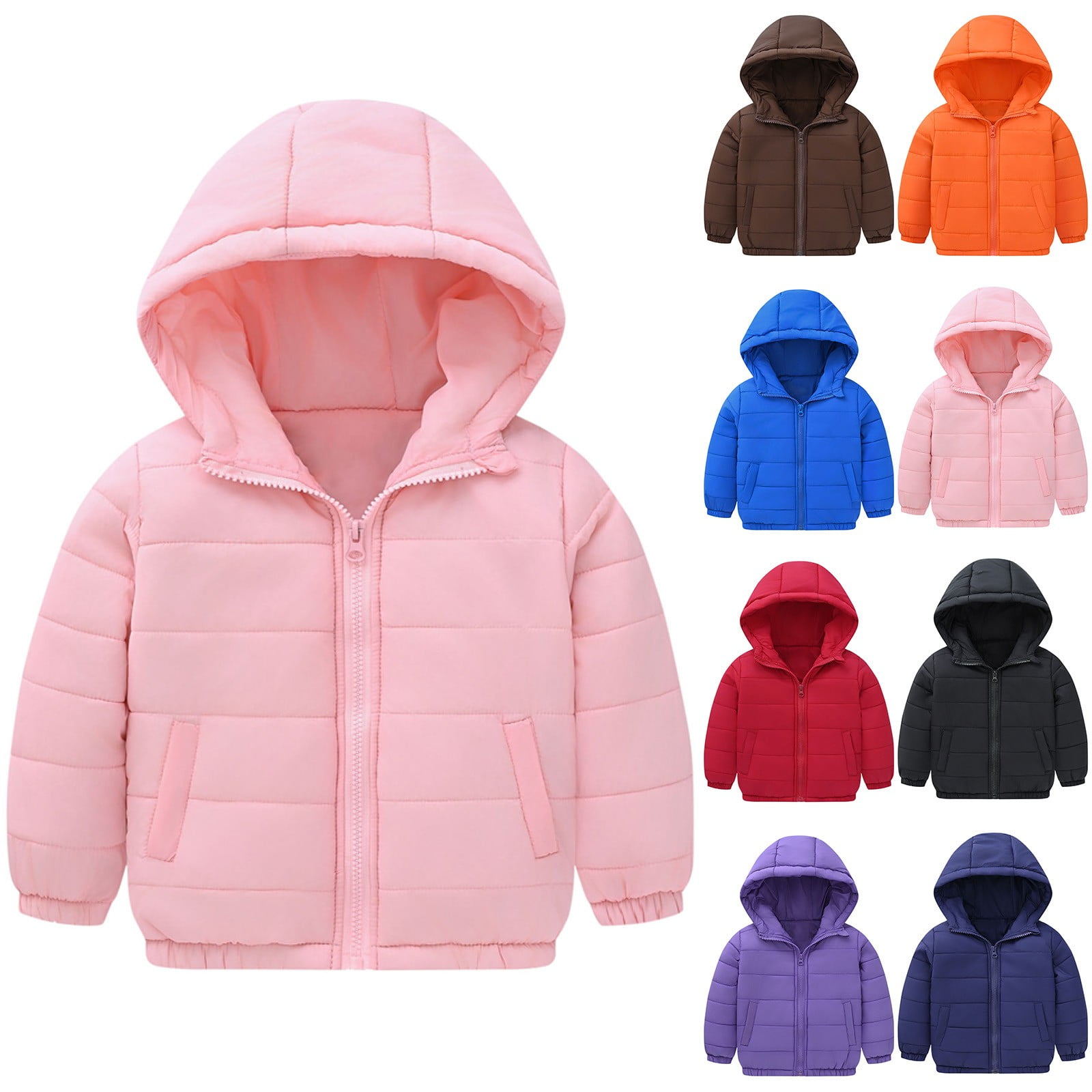 Ashirexll Winter Coats for Girls, Kids Winter Coat, Children Solid ...