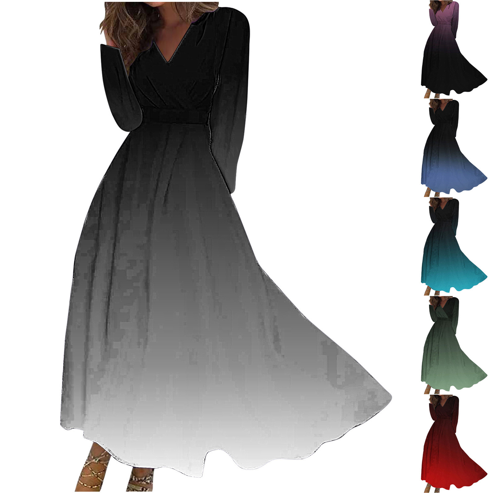 Ashirexll Winter Dress for Women, Long Sleeve Maxi Dress, Womens Fall ...