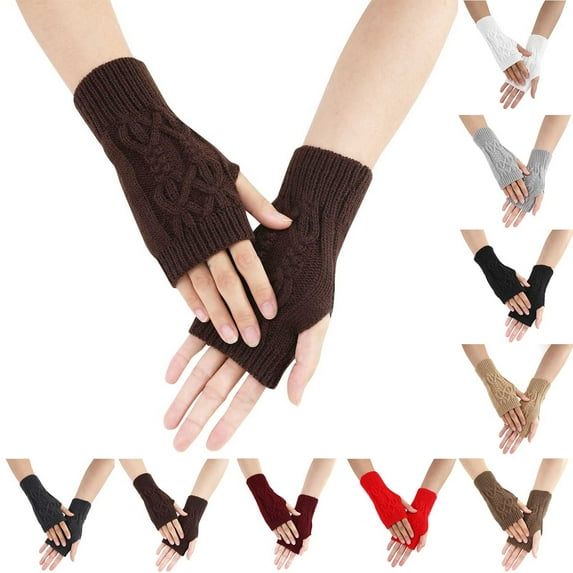 Ashirexll Winter Gloves Women, Fingerless Gloves for Women, Ladies ...