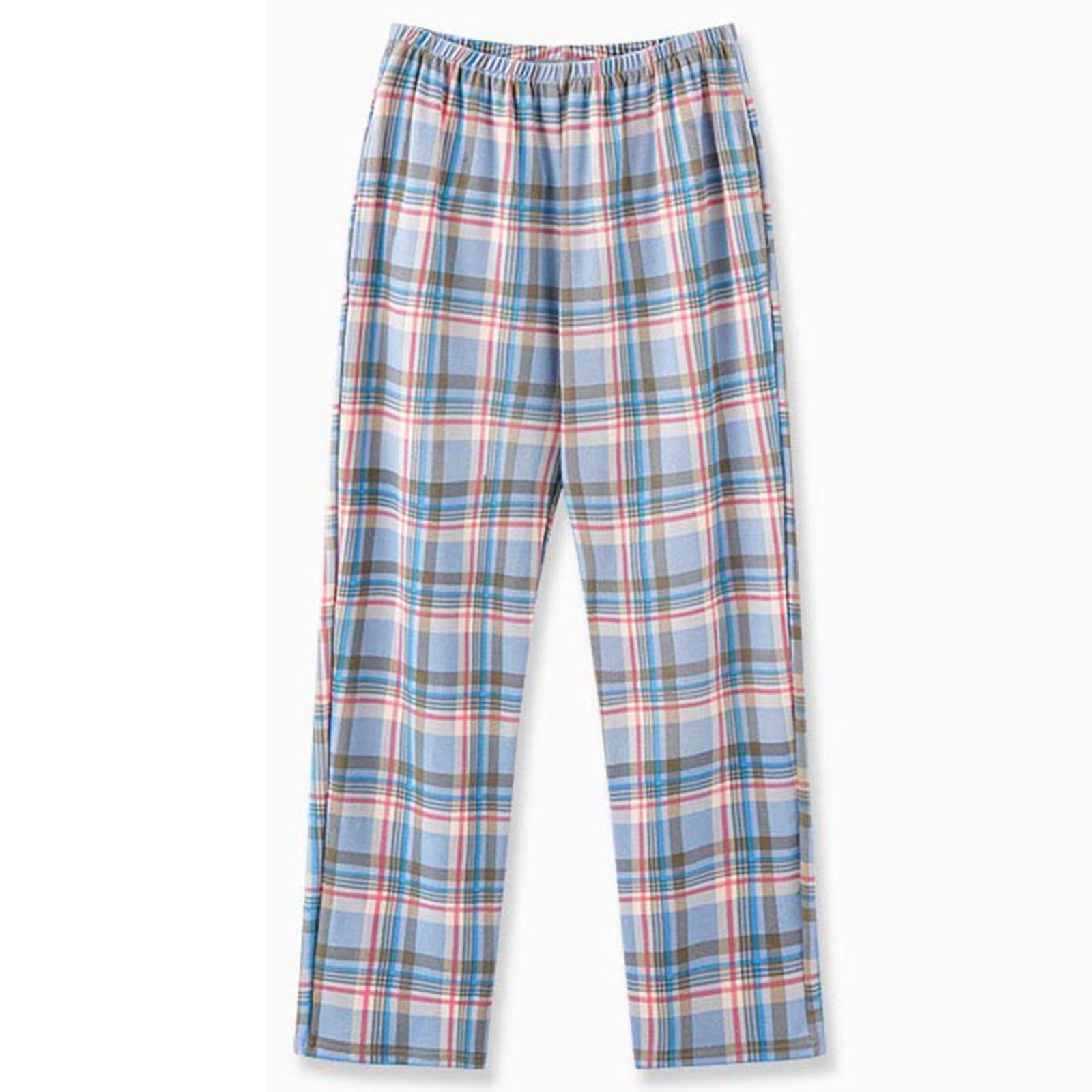 Ashirexll Winter Pajamas for Men, Pajama Pants Men, Plaid Print ...