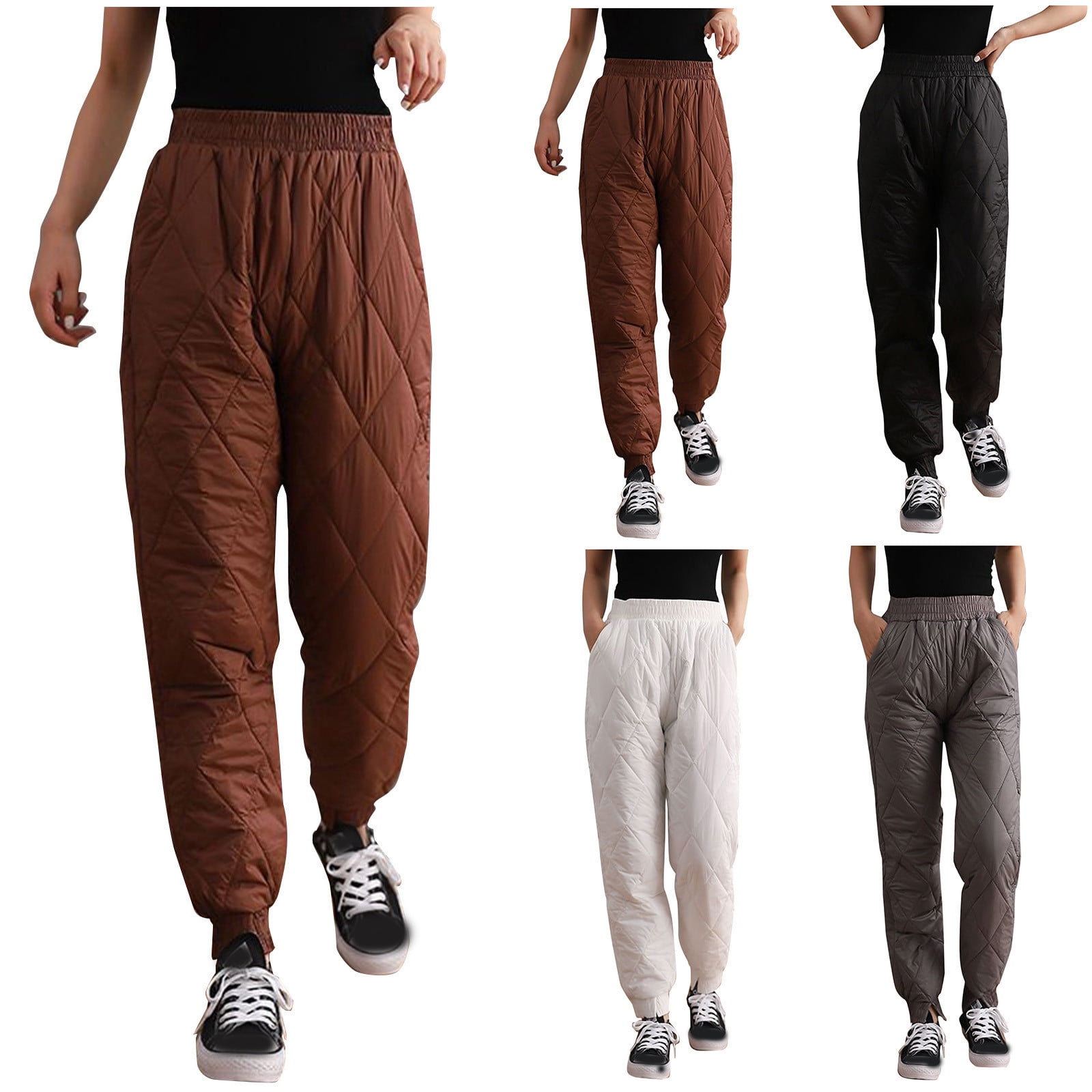 Ashirexll Winter Women Pants, High Waisted Pants for Women, Casual ...