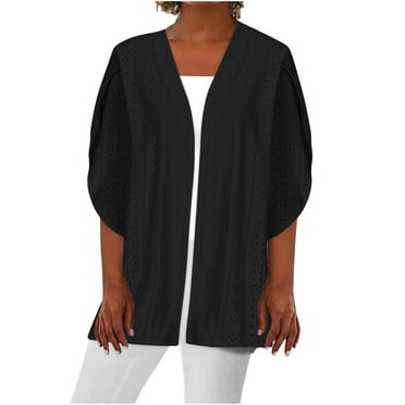 Sheer Short Sleeve Cardigan Cover-up - Walmart.com