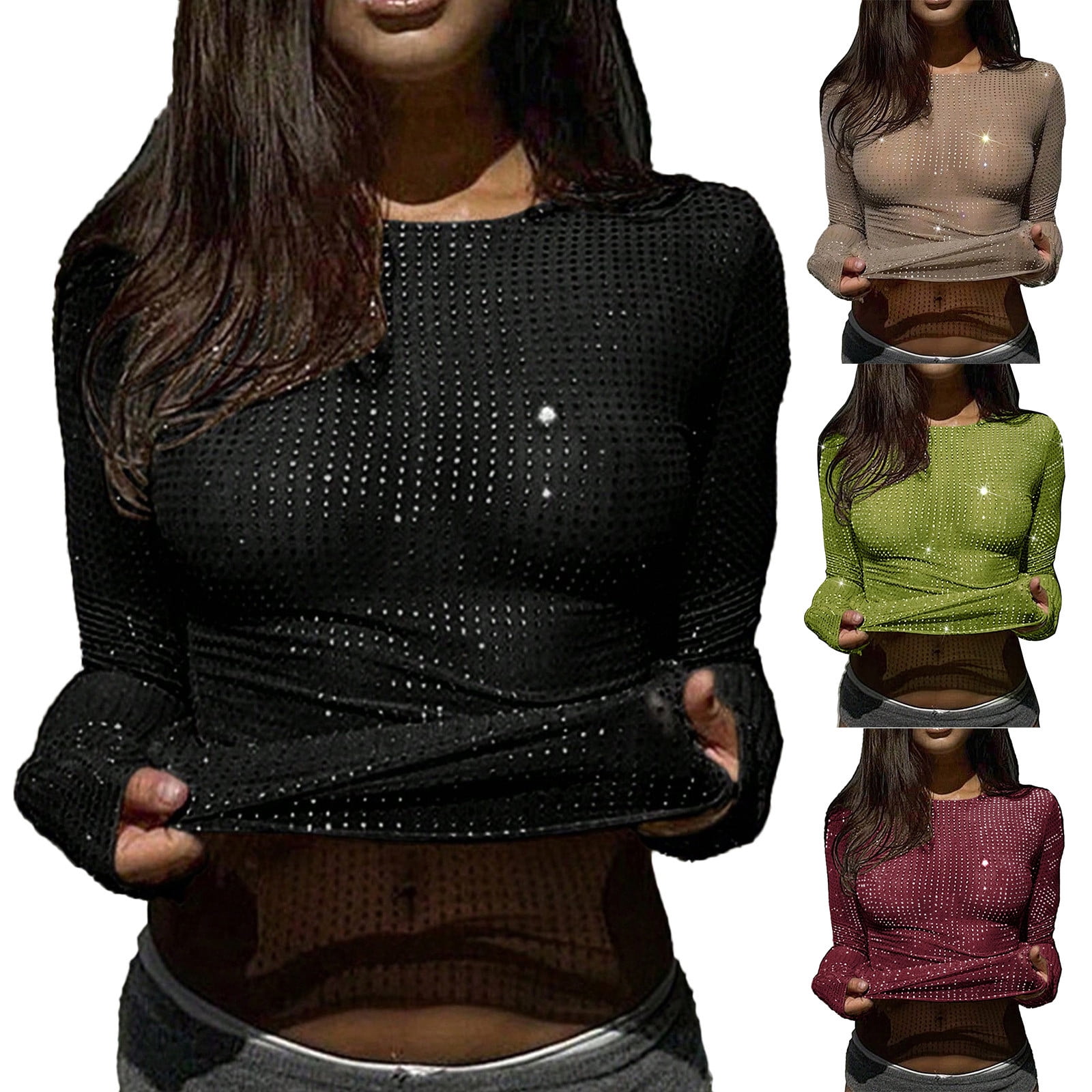 Ashirexll Womens Casual Tops, Summer Shirts for Women, Summer Fall Long ...