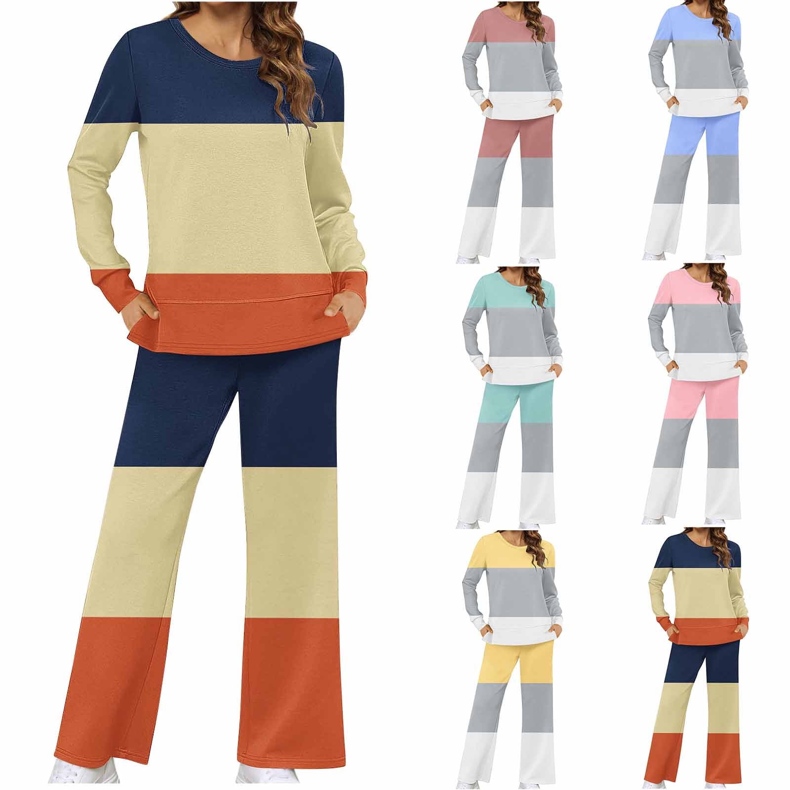 Ashirexll Womens Clothing Sets 2 Piece Sets for Women Fashion Printed ...