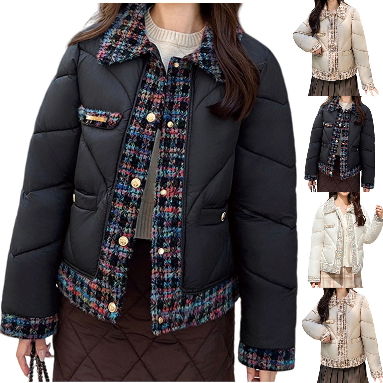 Ashirexll Womens Long Sleeve Tops, Womens Puffer Coats, Fashion Fake ...