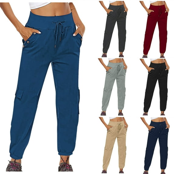 Ashirexll Womens Summer Pants, Wide Leg Pants Woman, Fashion Casual ...