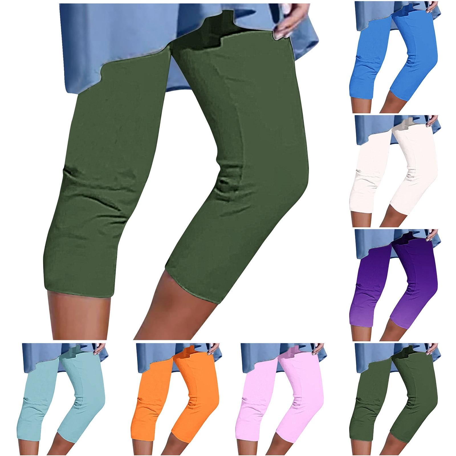 Ashirexll Womens Summer Pants, Yoga Pants Women, Sports Solid Color ...
