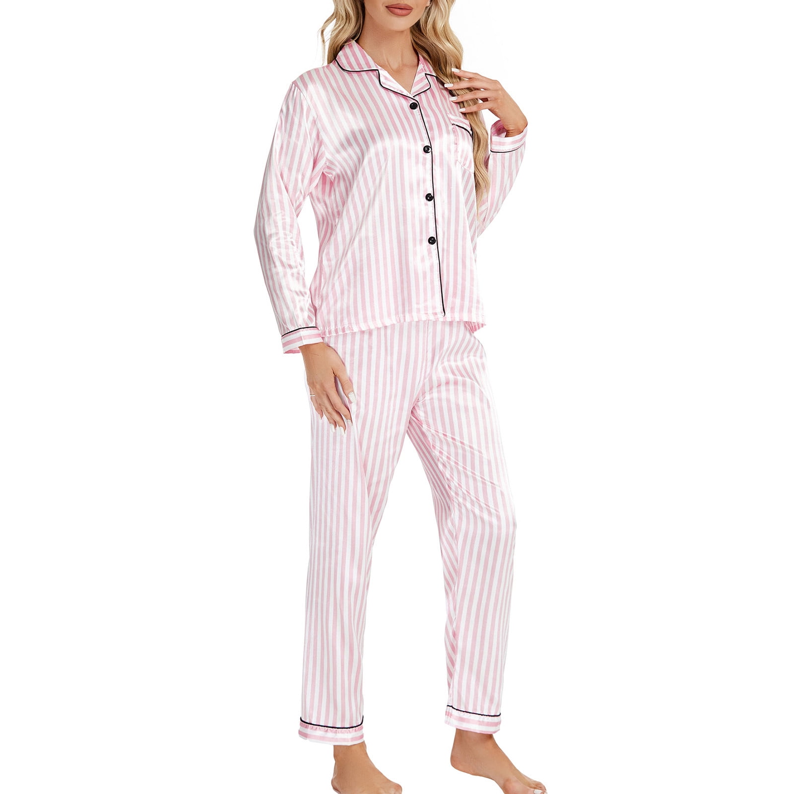 Ashirexll Womens Two Piece Sets, Fuzzy Pajamas for Women, Solid Pajama ...