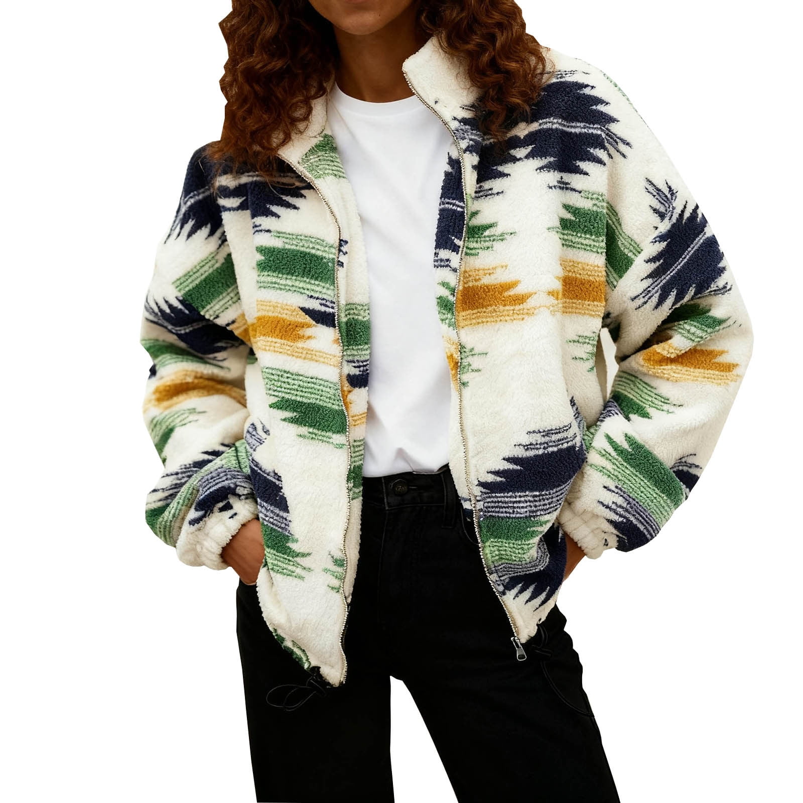 Ashirexll Womens Winter Coats, Womens Fleece Coats, Winter Long Sleeve ...