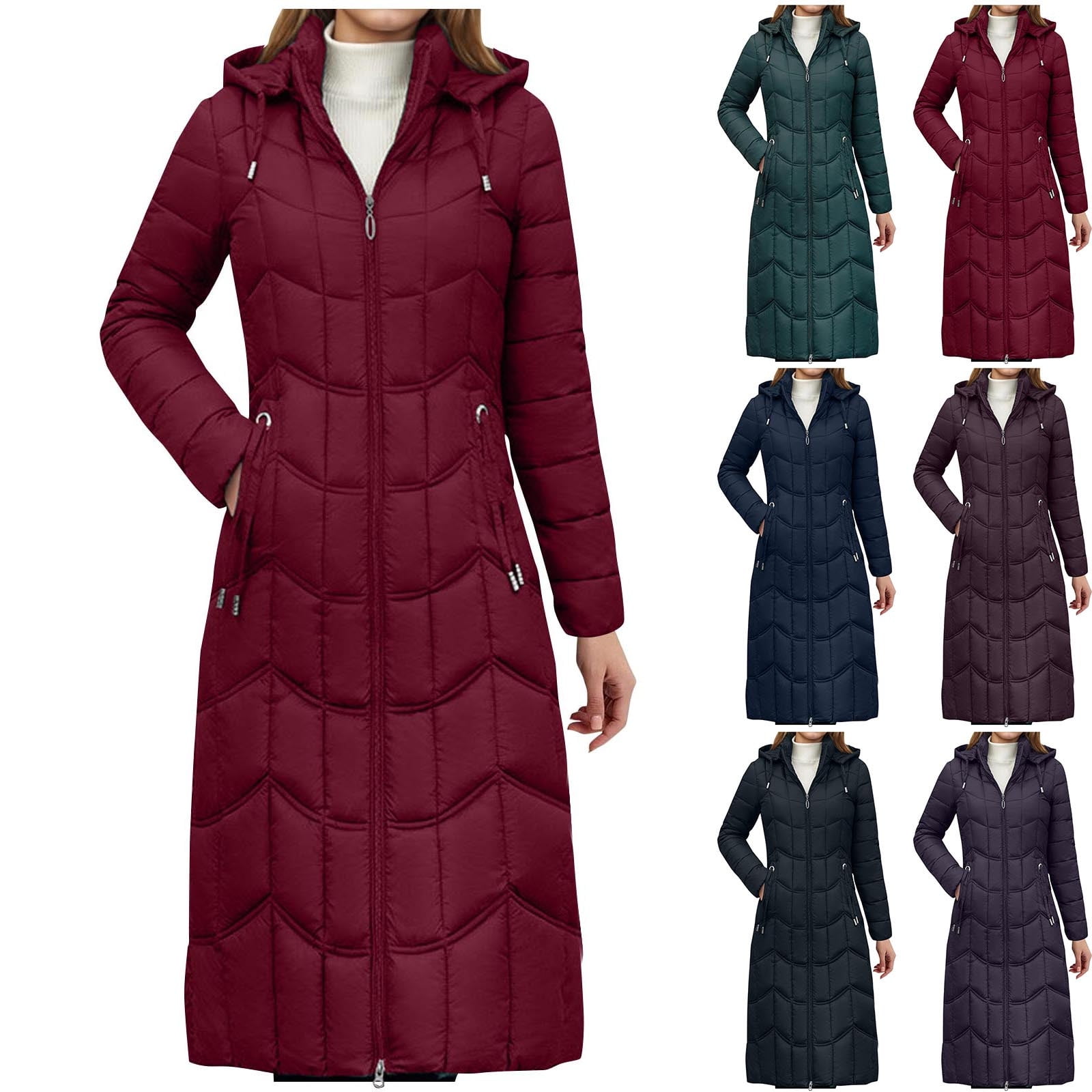 Ashirexll Womens Winter Coats, Womens Puffer Coats, Fashion Thickened ...
