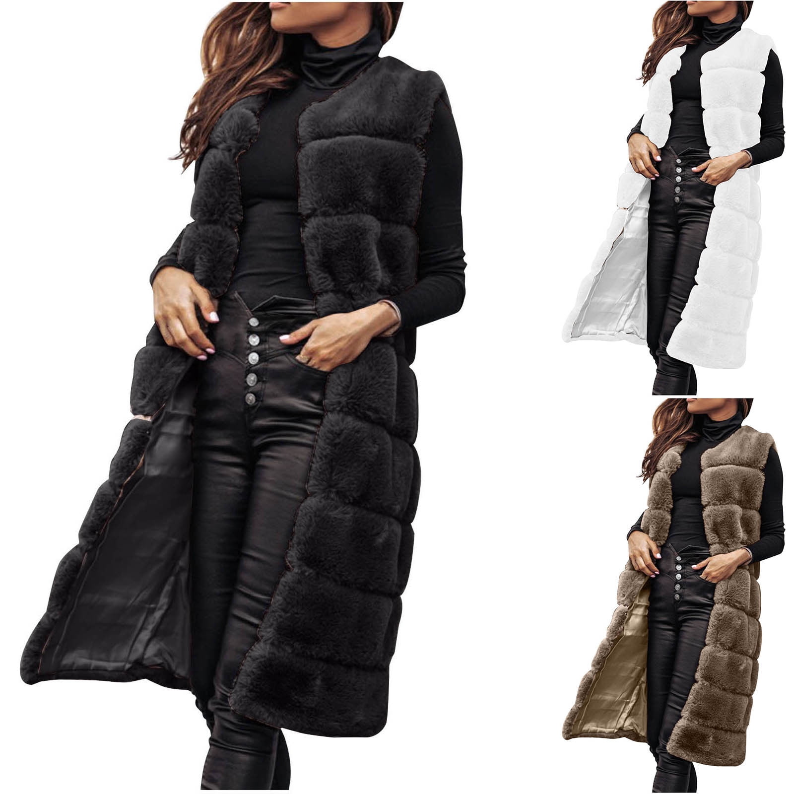 Ashirexll Womens Winter Coats, Womens Vests Outerwear, Casual ...