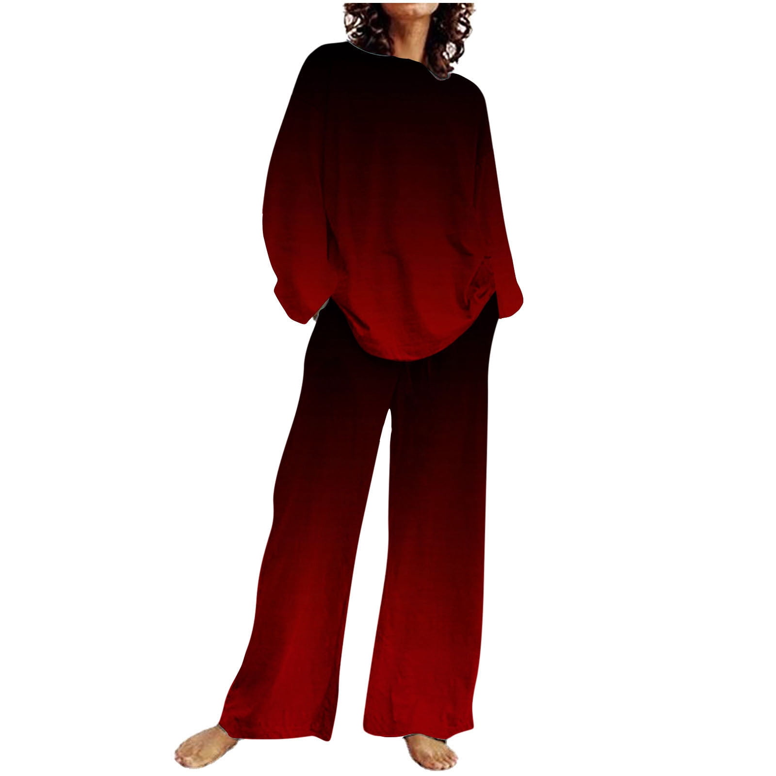 Ashirexll Womens Winter Sets, Outfits for Women, Fashion Printed Long ...
