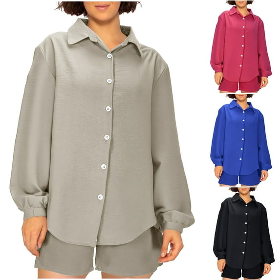 Ashirexll Womens Winter Sets, Womens 2 Piece Outfits, Casual Solid ...