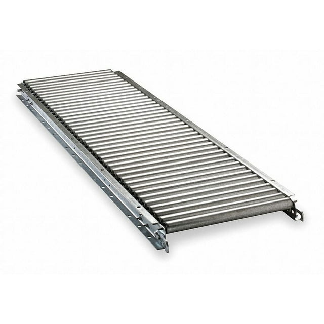 Ashland Conveyor Roller Conveyor,10 ft. L,10" BF, Steel 11F10EG15B10 ...