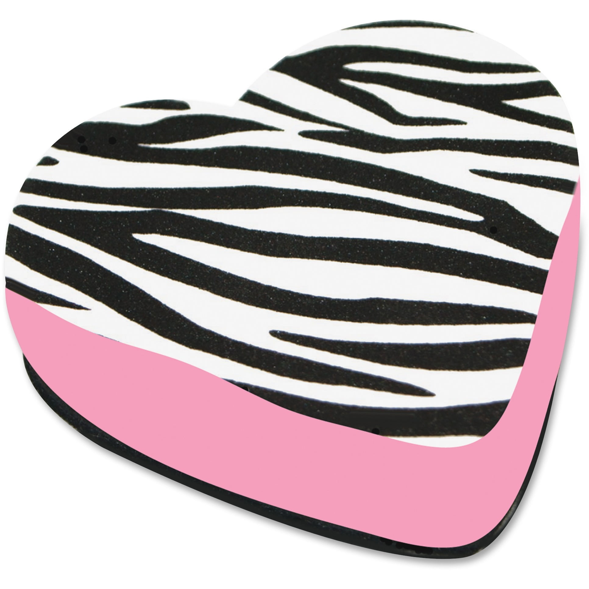 Ashley, ASH10022, Zebra Heart Magnetic Whitebrd Eraser, 1 Each, Black ...