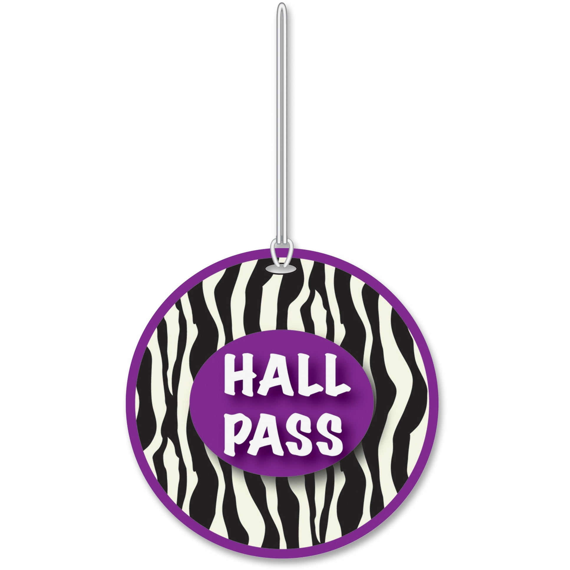 Ashley, ASH10393, Zebra Design Hall Pass, 1 Each, Multicolor - Walmart.com