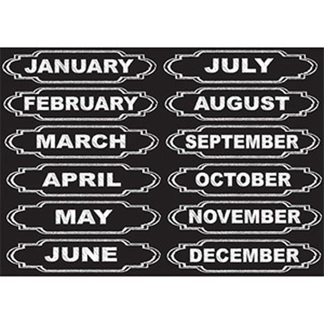 Ashley ASH19005 Days of the Week Magnetic Chalkboard, Multi Color ...