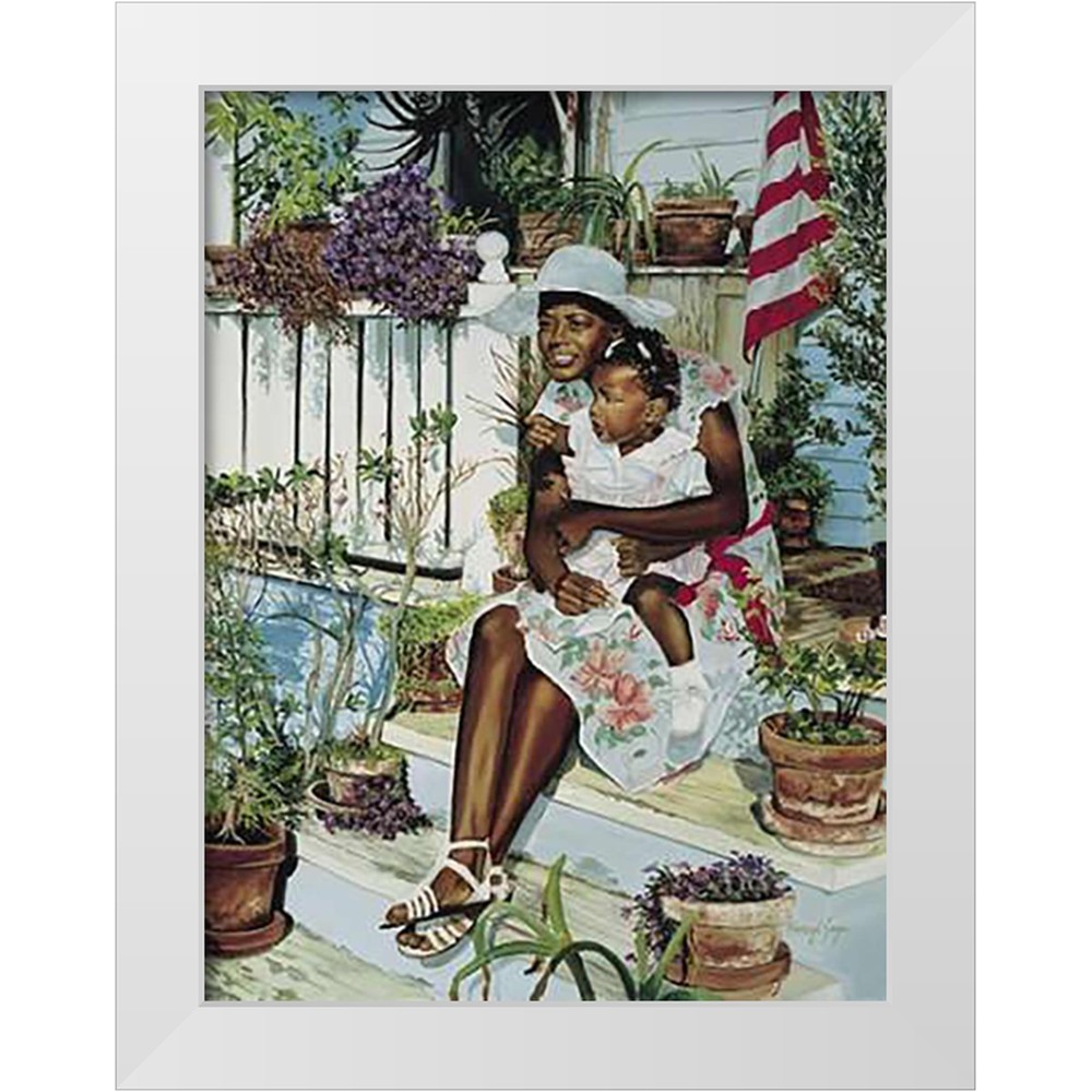 Ashley, Aaron 25x32 White Modern Wood Framed Museum Art Print Titled ...