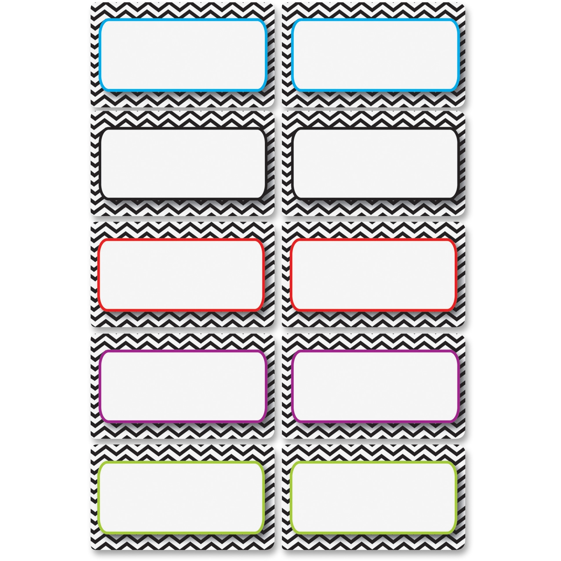 Ashley Chevron Magnetic Die-Cut Nameplates - Walmart.com