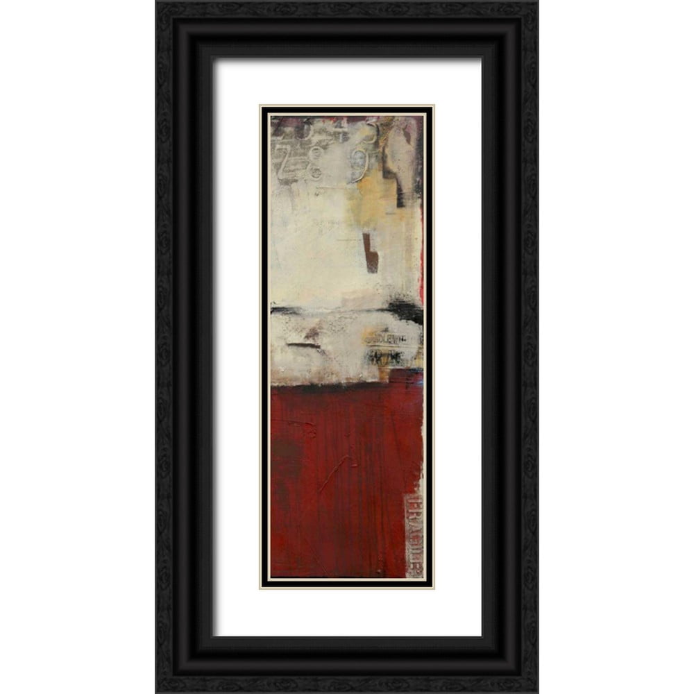 Ashley, Erin 11x24 Black Ornate Wood Framed with Double Matting Museum ...