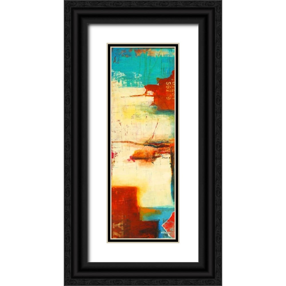 Ashley, Erin 11x24 Black Ornate Wood Framed with Double Matting Museum Art Print Titled ...
