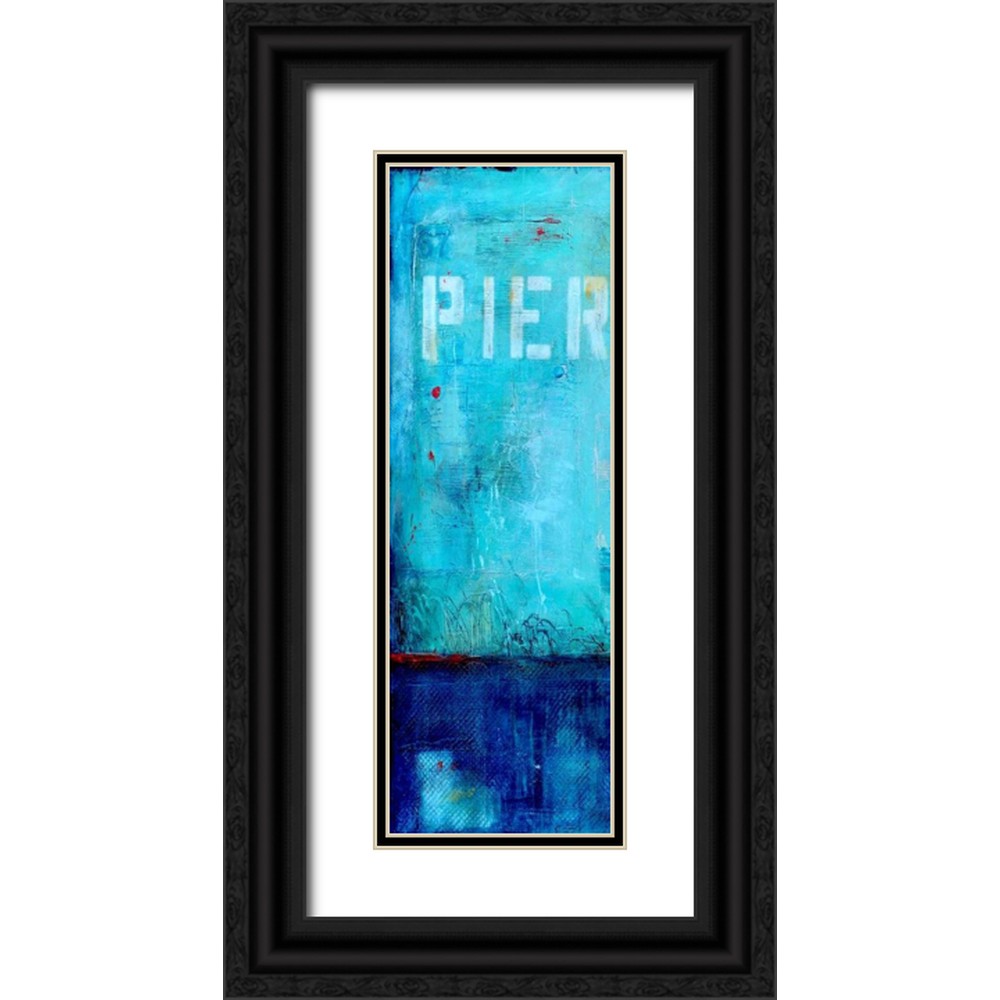 Ashley, Erin 11x24 Black Ornate Wood Framed with Double Matting Museum Art Print Titled - Pier ...