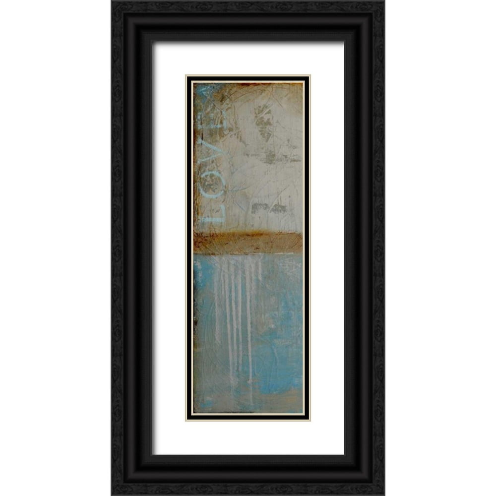 Ashley, Erin 11x24 Black Ornate Wood Framed with Double Matting Museum Art Print Titled - Softly ...