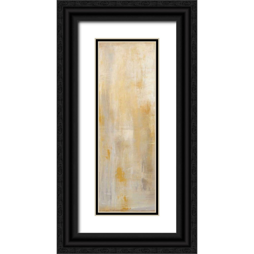 Ashley, Erin 13x32 Black Ornate Wood Framed with Double Matting Museum ...
