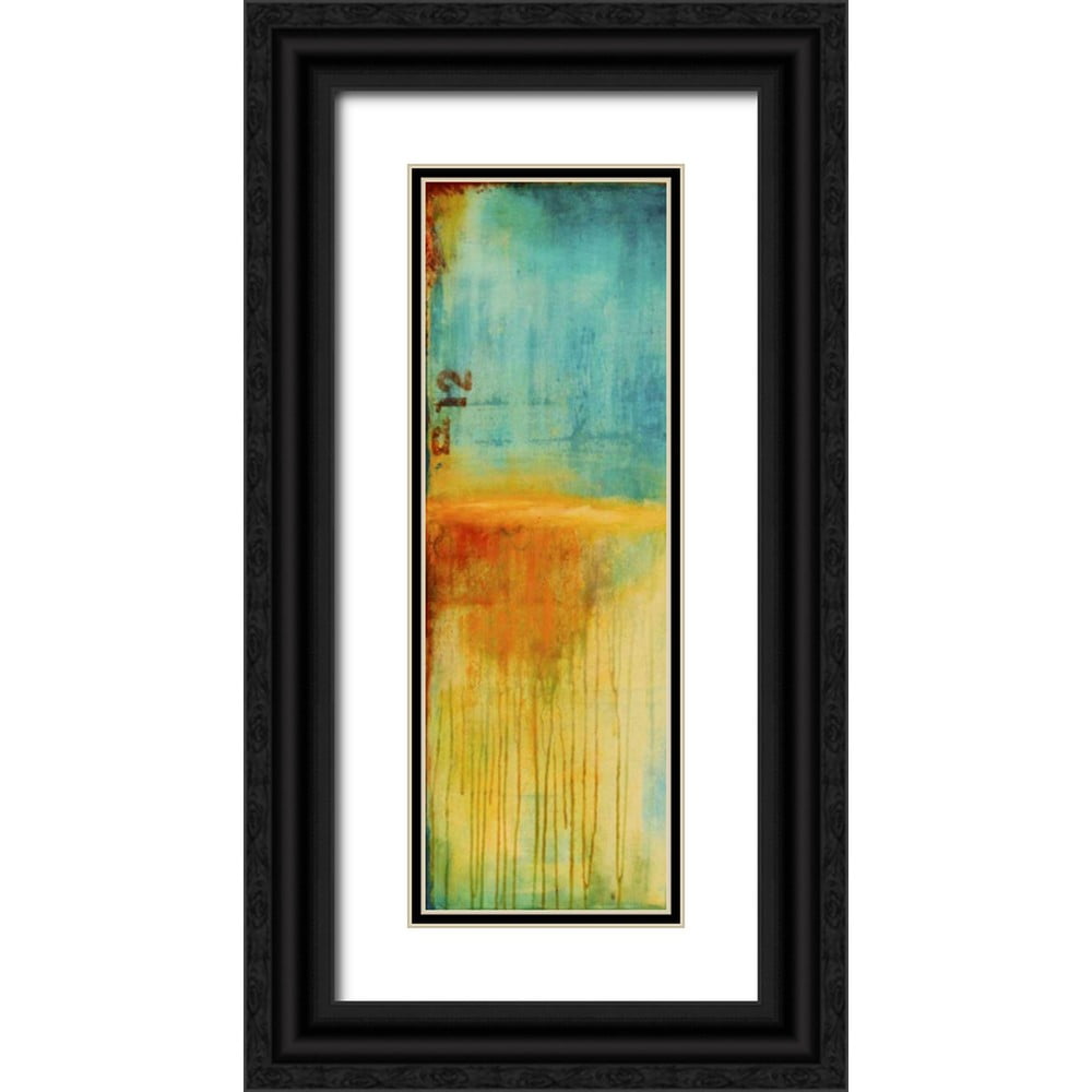 Ashley, Erin 13x32 Black Ornate Wood Framed with Double Matting Museum Art Print Titled - Lazy ...