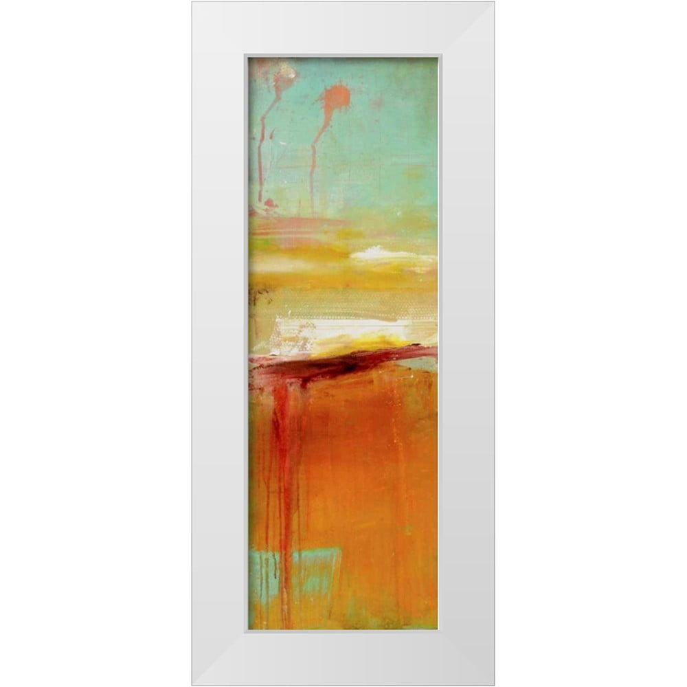 Ashley, Erin 13x32 White Modern Wood Framed Museum Art Print Titled ...