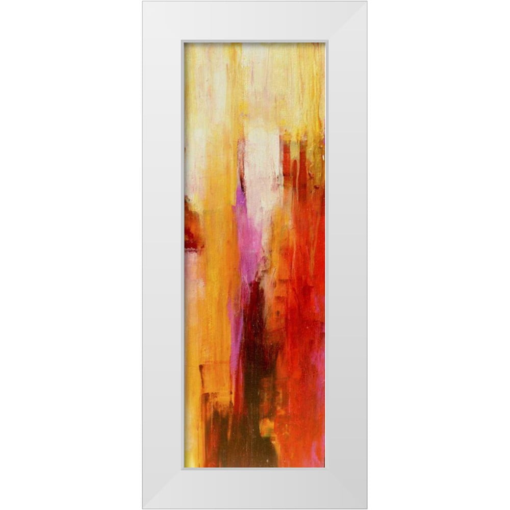 Ashley, Erin 13x32 White Modern Wood Framed Museum Art Print Titled ...