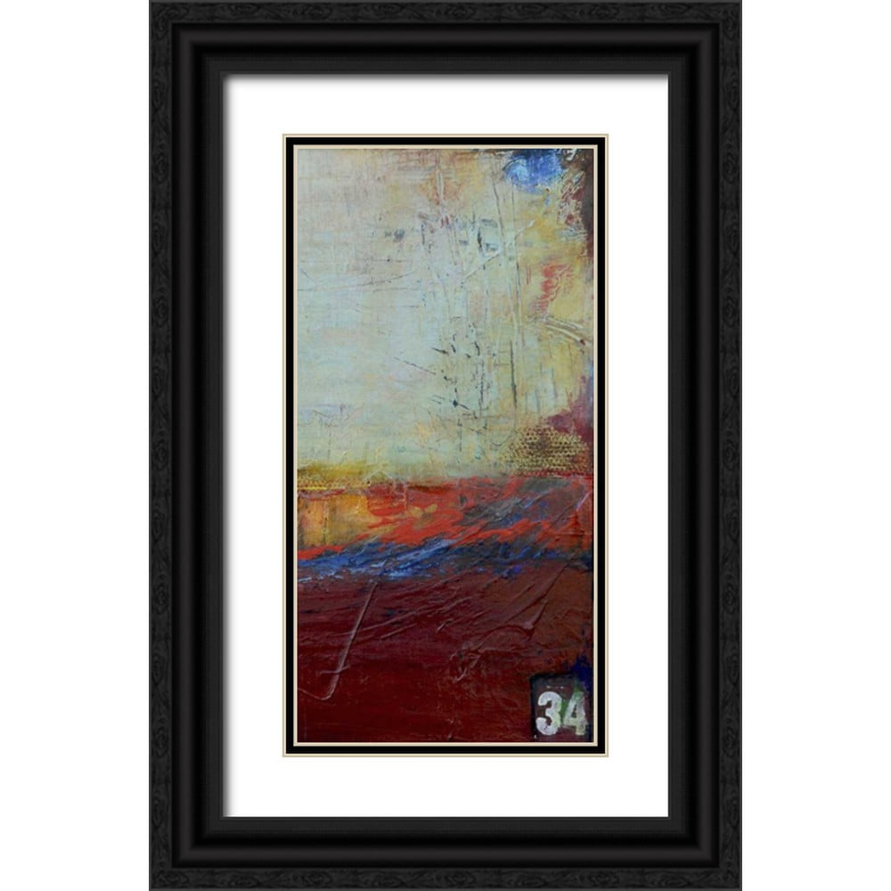 Ashley, Erin 14x24 Black Ornate Wood Framed with Double Matting Museum Art Print Titled ...