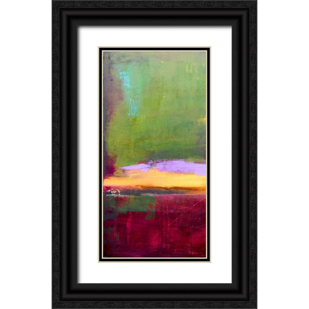Ashley, Erin 14x24 Black Ornate Wood Framed with Double Matting Museum Art Print Titled ...