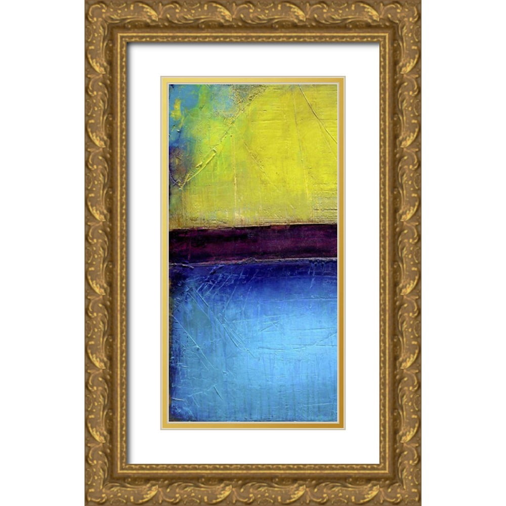 Ashley, Erin 14x24 Gold Ornate Wood Framed with Double Matting Museum ...