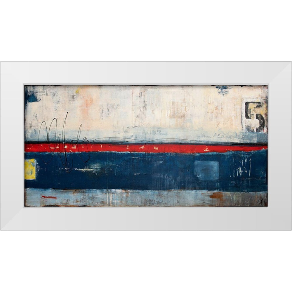 Ashley, Erin 14x9 White Modern Wood Framed Museum Art Print Titled ...