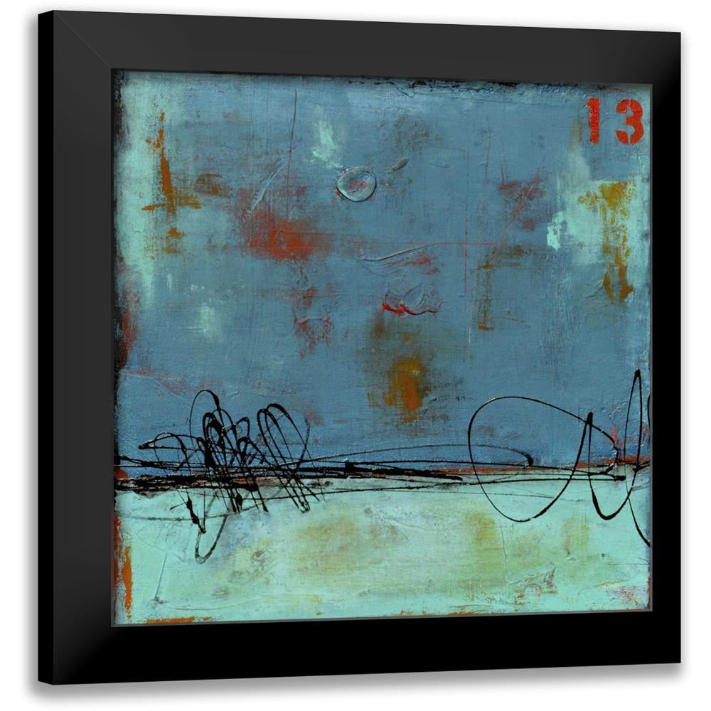 Ashley, Erin 15x15 Black Modern Framed Museum Art Print Titled - Blue ...