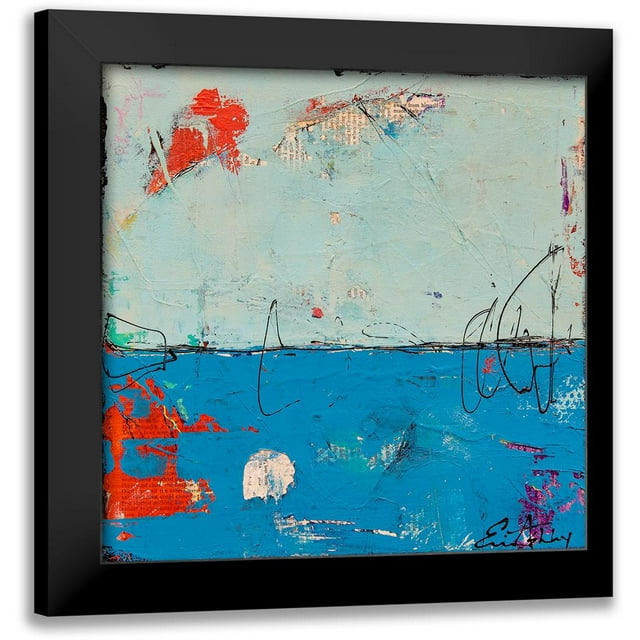Ashley, Erin 15x15 Black Modern Framed Museum Art Print Titled - Blue ...